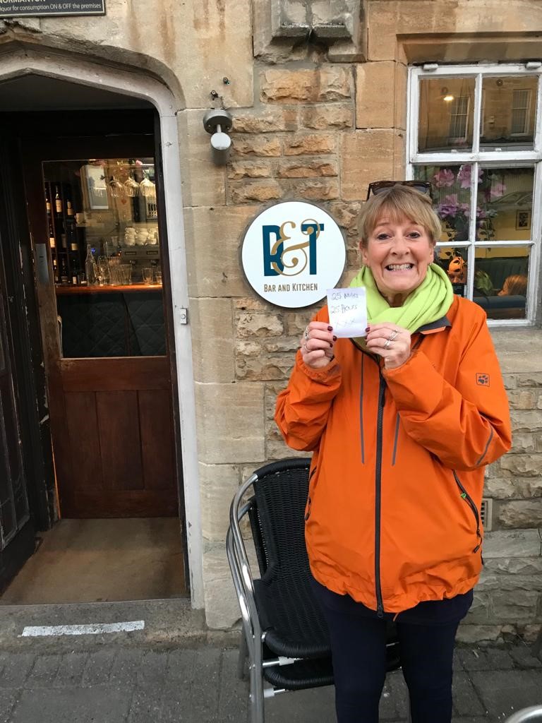 Kate Stenger raised a grand total of £2,960 | Pure offices